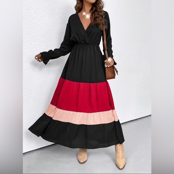 Dresses | Womans Beautiful Multi Colored Maxi Dress Size Multiple ...